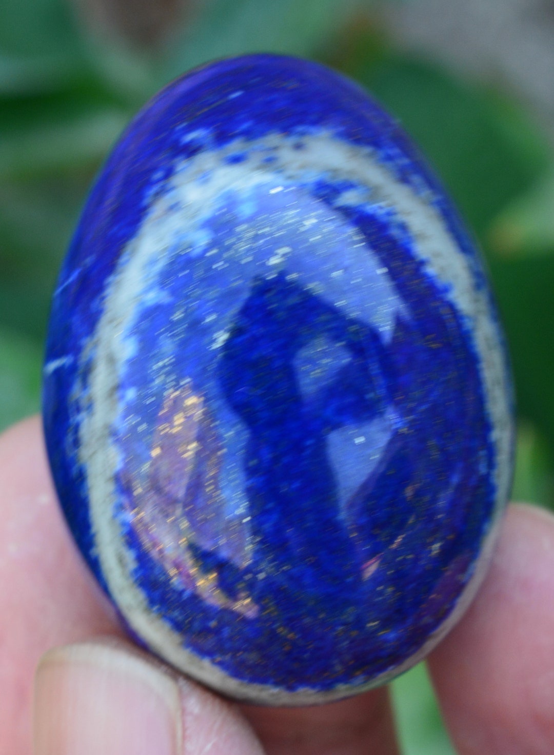Royal Blue Lapis Lazuli Egg, Afghanistan Crystal (46x34x34 MM) - Etsy