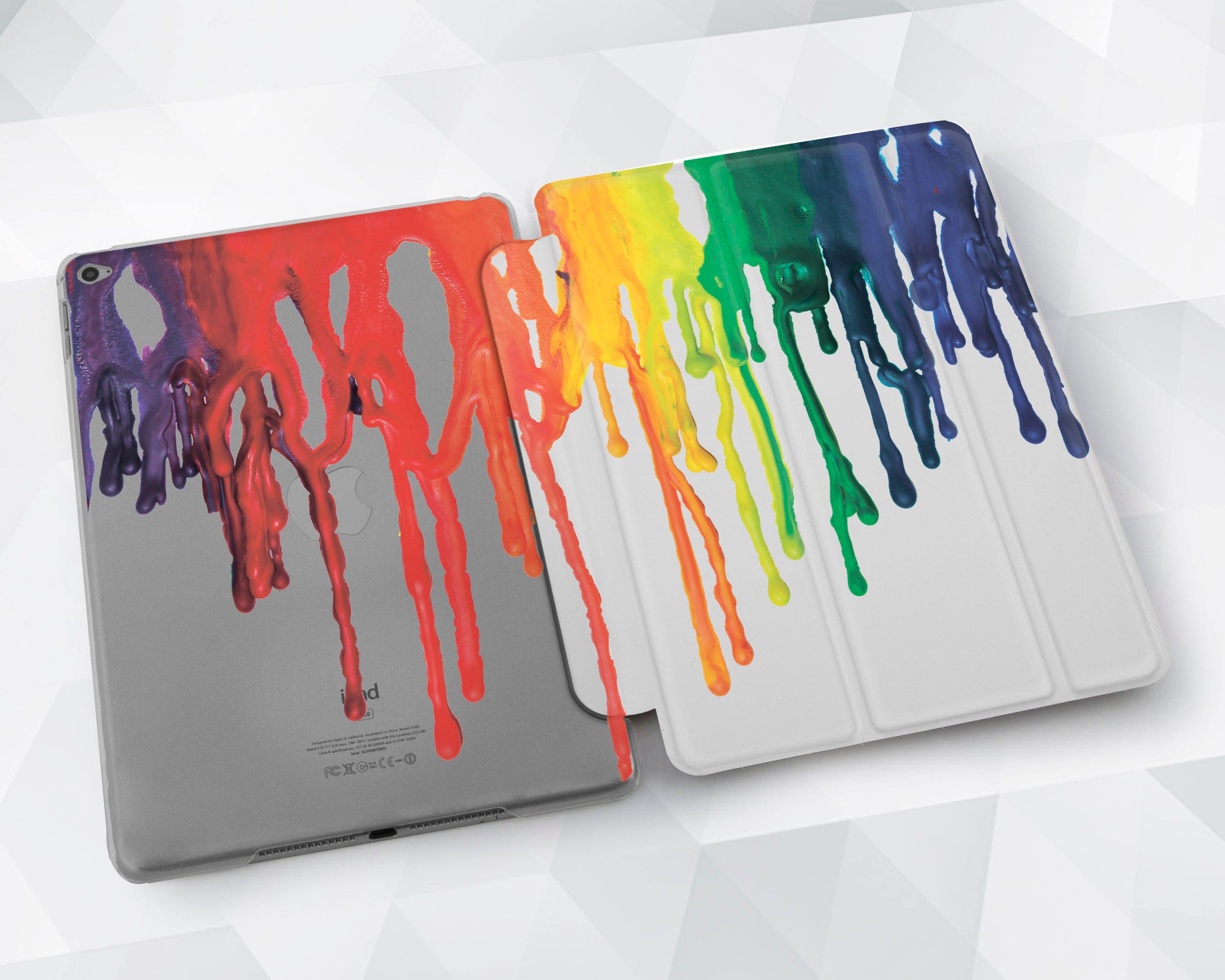 Paint iPad Case Art Rainbow iPad 9.7 6th Gen 2018 Girl Men iPad Pro 11 ...