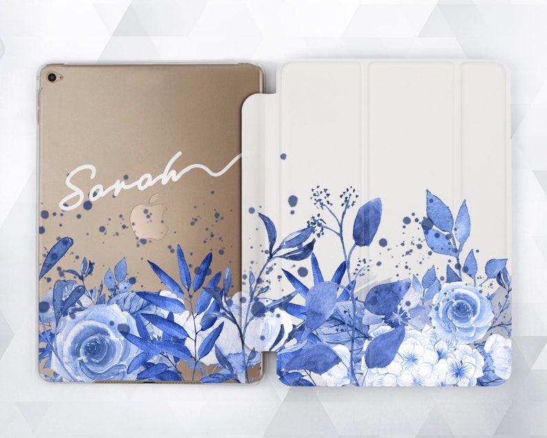 Name iPad case Floral Personalized iPad 9.7 6th gen 2018 Girl | Etsy