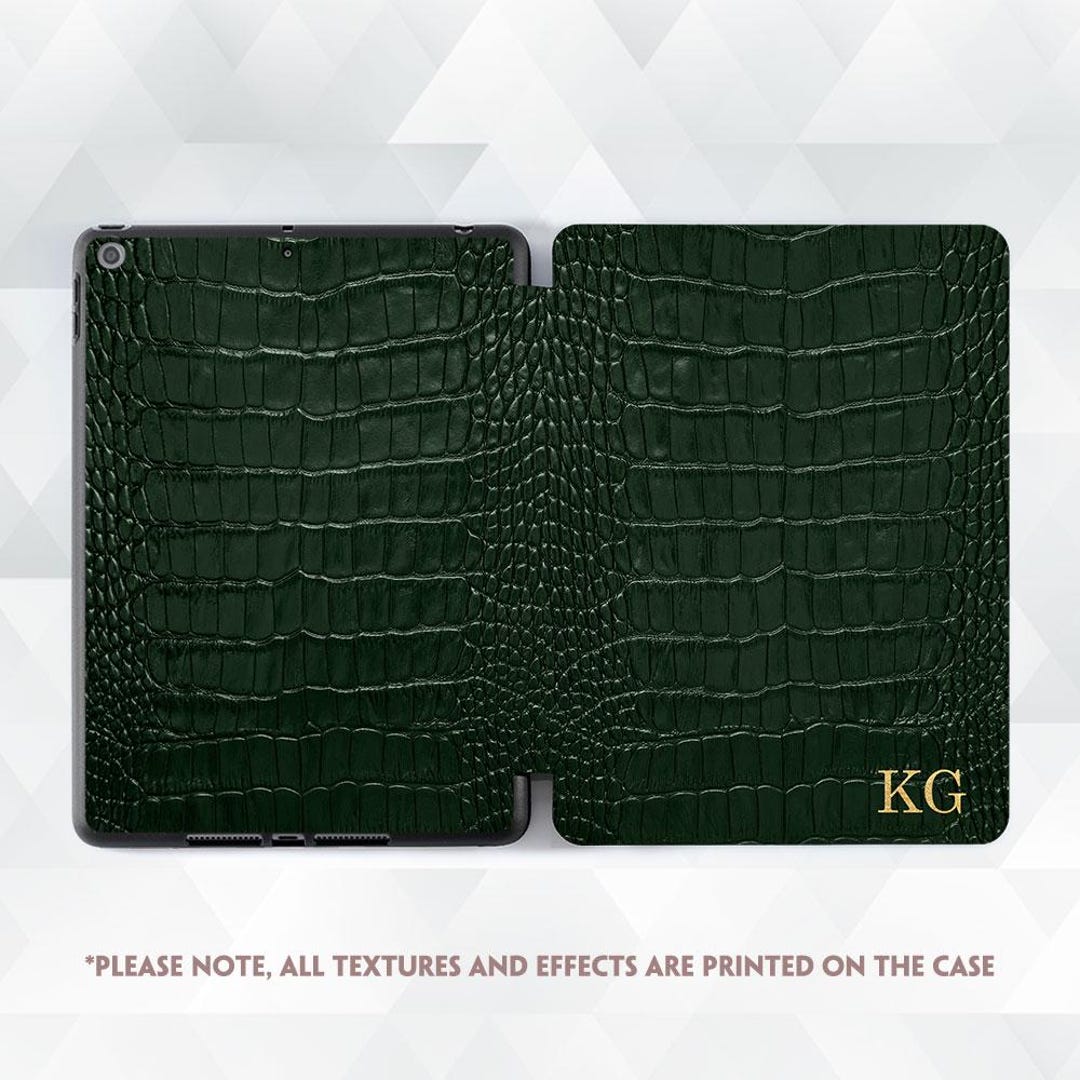 Monogram iPad Case Custom Initials iPad Air 5 iPad 10th 9th Pro 12.9 11 ...