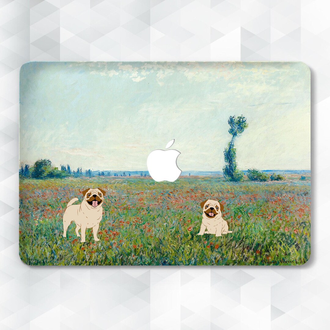 Monet MacBook Case Cute Dogs MacBook Pro 13 14 Air 13 M2 M3 Air 15 Pro ...