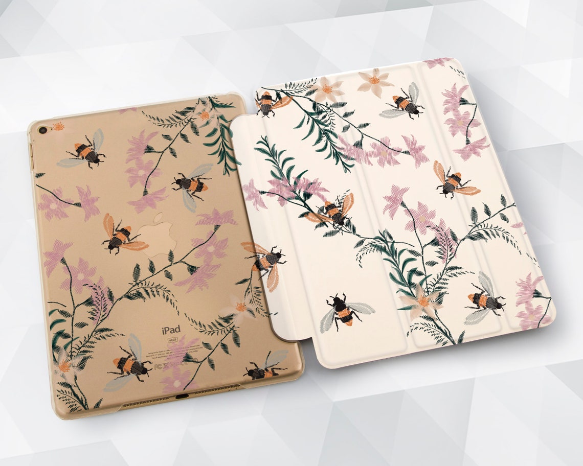 Bee Ipad Case 6th Gen Floral Girl Ipad 9.7 2018 Cute Flowers | Etsy