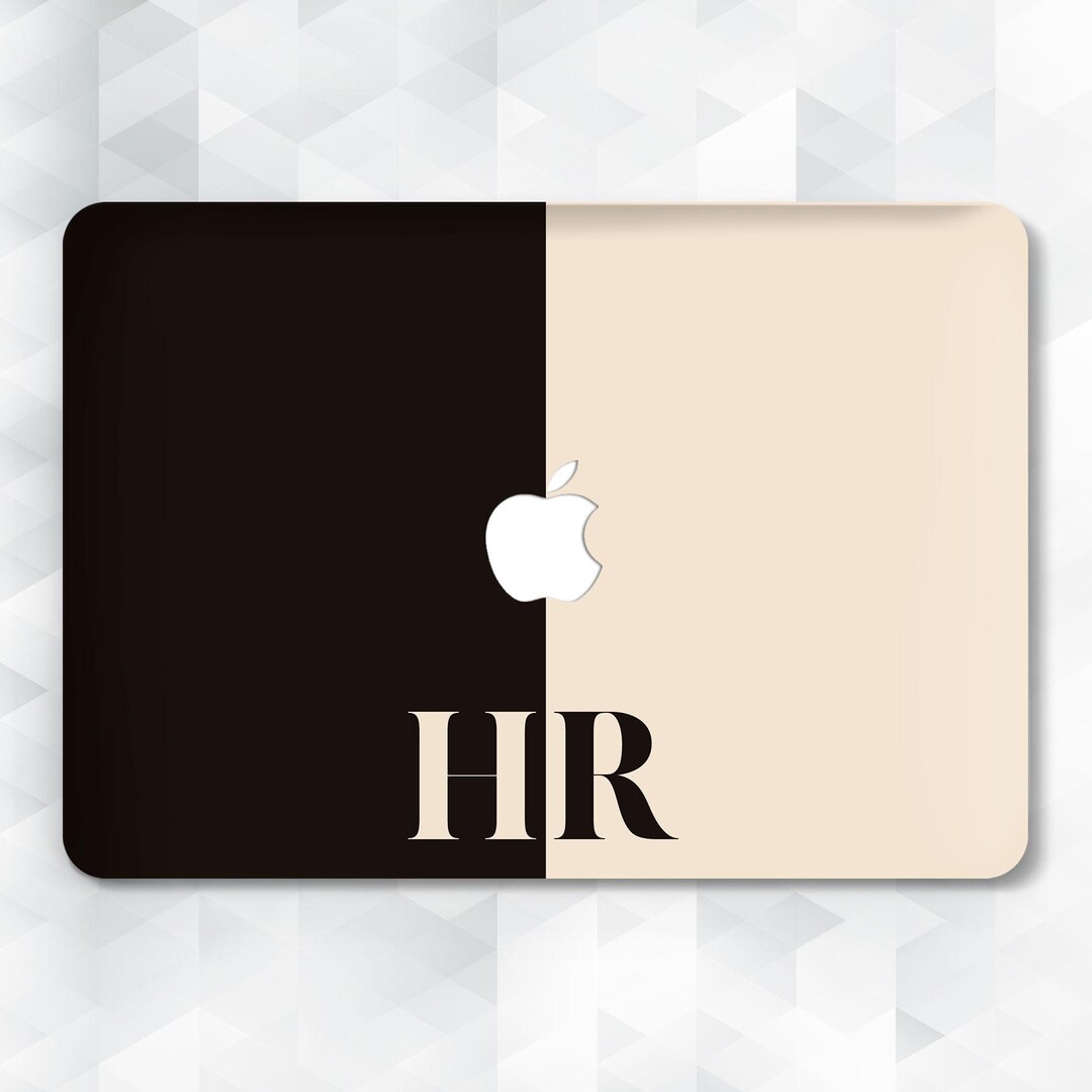 Custom MacBook Case Simple Initials MacBook Pro 13 14 Inch Air 13 15 M2 ...