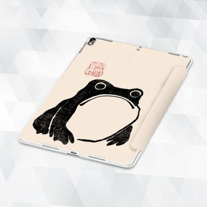 Art iPad Case Japanese Frogs iPad Air 5th iPad 10th 9th Pro 12.9 11 10. ...