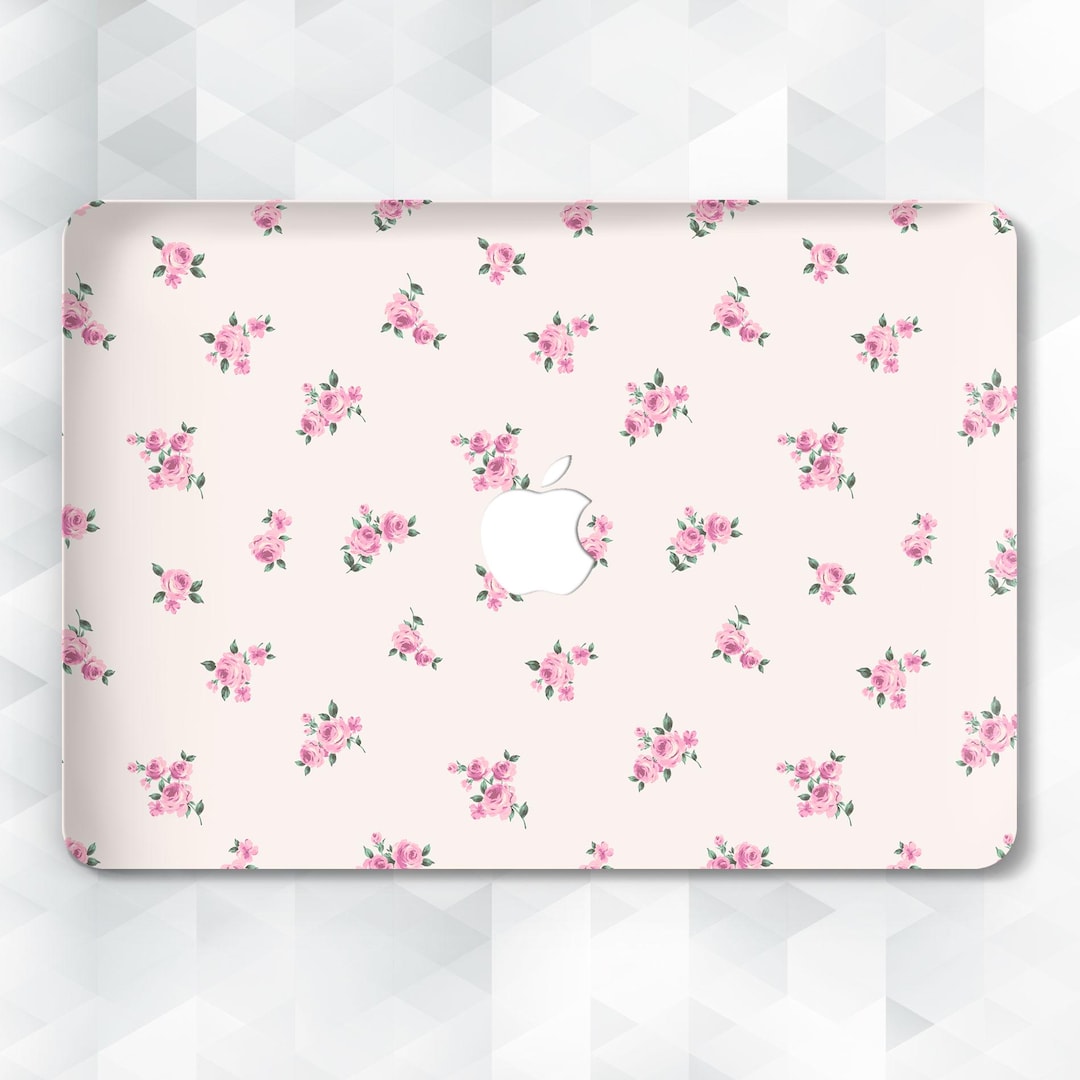 Cute MacBook Case Pink Flowers MacBook Pro 13 14 Inch Air 13 M2 M3 Air ...