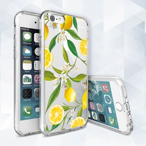 Lemon iPhone Case Girl Flowers iPhone XR Xs 8 7 Cute Floral Case for ...