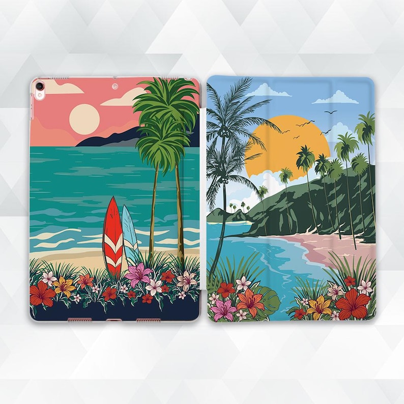 Hawaii iPad Case Aesthetic Nature iPad Air 11 M3 iPad A16 11th 10th Pro ...