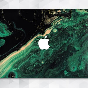 Marble MacBook Case Green Marble MacBook Pro 13 Inch 2018 Air 13 Pro 15 ...