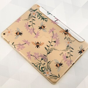 Bee iPad Case 6th Gen Floral Girl iPad 9.7 2018 Cute Flowers iPad Pro ...