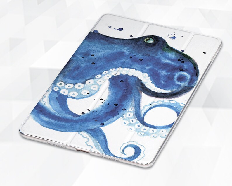 Octopus iPad case Cute Ocean iPad 9.7 10.2 7th Art Animal iPad | Etsy