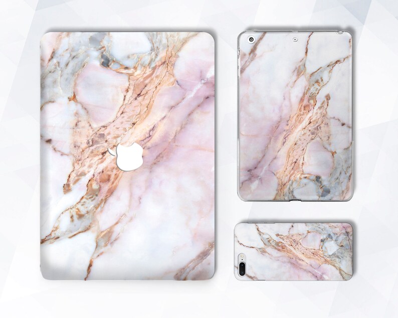 Marble Macbook Case Pink Marble Macbook Pro 13 Inch 2018 Air | Etsy