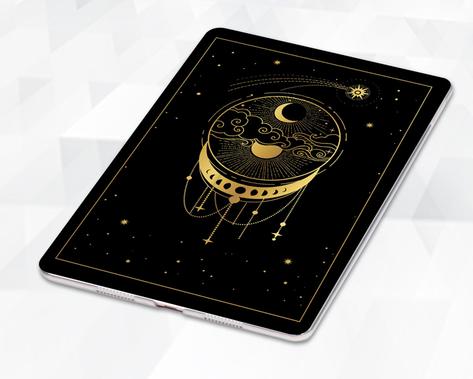 Moon Ipad Case Vintage Stars Ipad 9.7 10.2 7th Gold Night Ipad - Etsy
