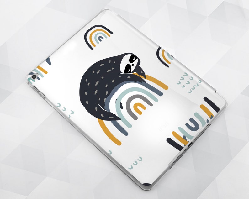 Sloth Ipad Case Kids Cute Ipad 9.7 6th Gen 2018 Kawaii Rainbow - Etsy