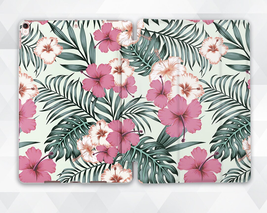 Floral iPad Case Girls Cute iPad 9.7 10.2 Hawaiian Flowers iPad Pro 11 ...