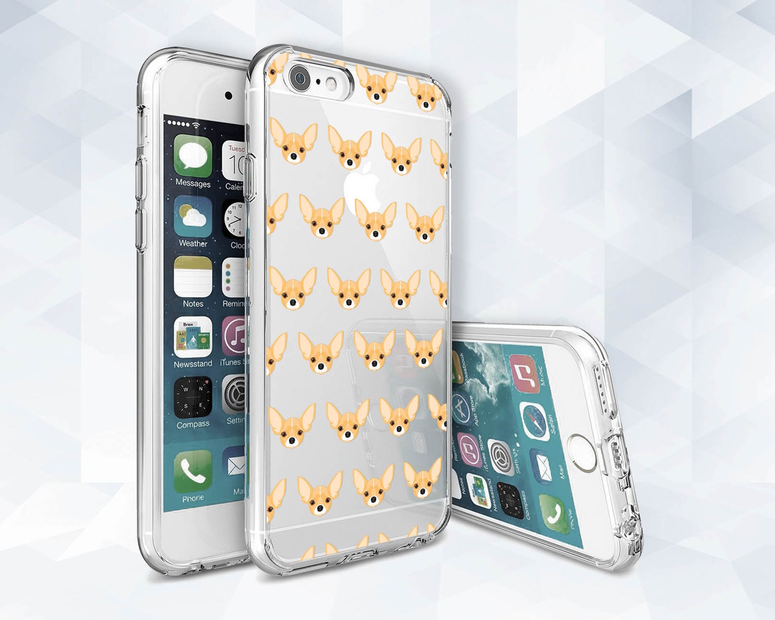 Dog iPhone case Cute Kawaii iPhone XR Xs Max 8 7 6 Clear Girl | Etsy