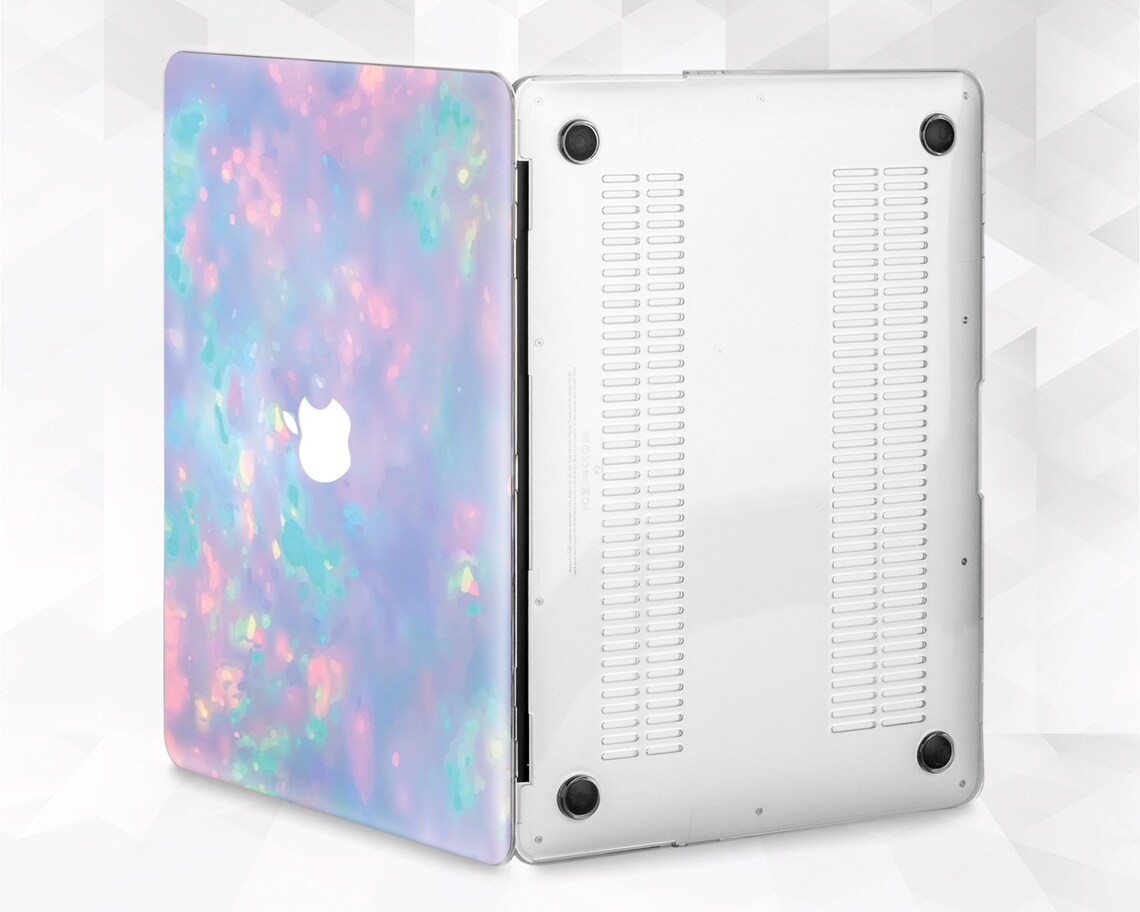 Opal Macbook Case Pink Teal Macbook Pro 13 Inch 2018 Air 13 | Etsy