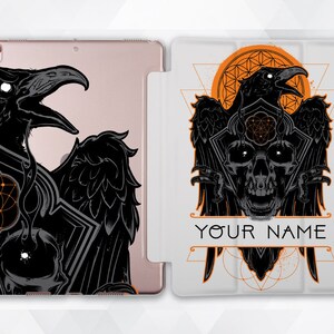 Horror iPad Case Name Skull iPad 9.7 6th Gen 2018 Personalized Goth ...