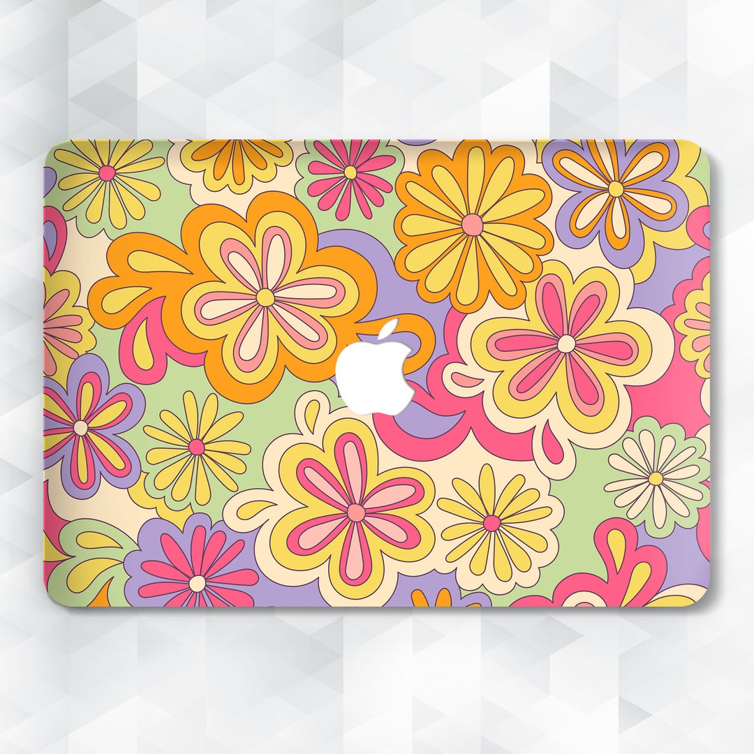 Retro MacBook Case Cute Flowers MacBook Pro 13 14 Air 13 M2 M1 Air 15 ...