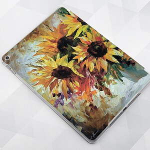 Sunflowers iPad Case Girl Cute iPad 9.7 6th Gen 2018 Floral Art iPad ...