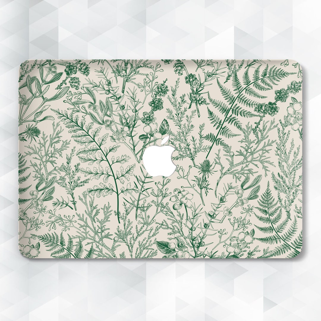 Aesthetic MacBook Case Green Plants MacBook Pro 13 14 Air 13 M2 M1 Air ...
