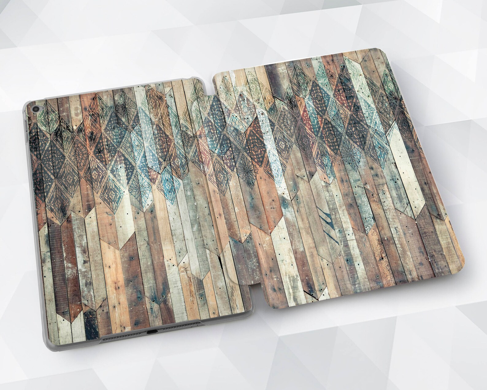 Wood Ipad Case Geometric Tree Ipad 9.7 6th Gen 2018 Girl Men | Etsy