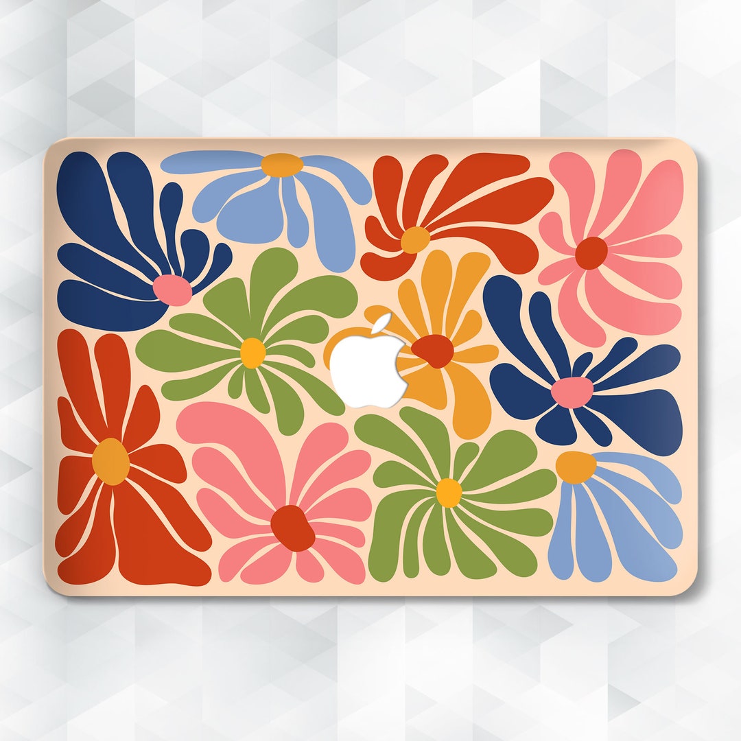 Flowers MacBook Case Cute Colorful MacBook Pro 13 14 Air 13 M2 M1 Air ...