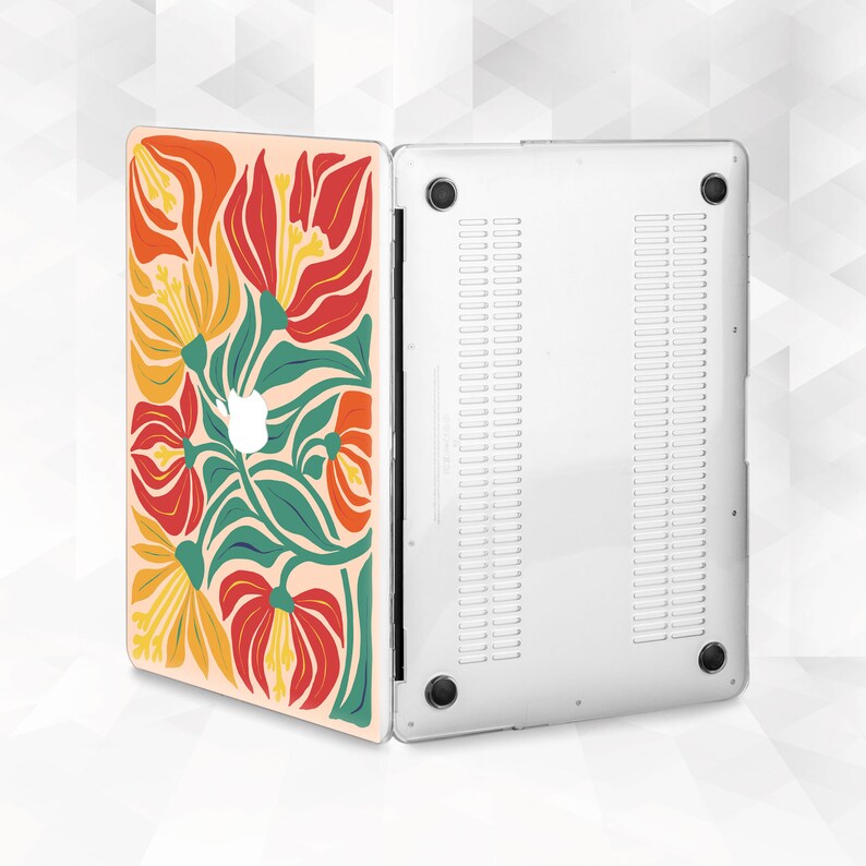 Boho MacBook Case Aesthetic Floral MacBook Pro 13 14 Air 13 M2 M1 Air ...