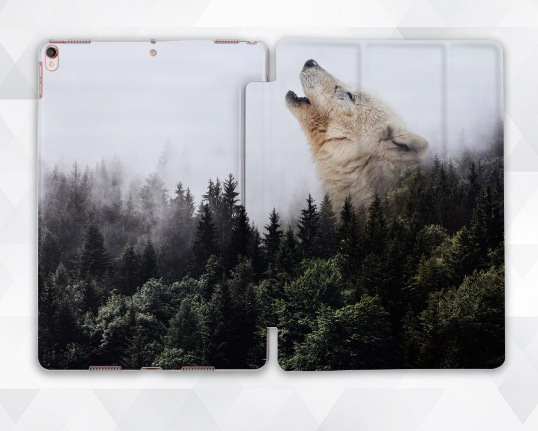 Wolf iPad Case Trees Men iPad 9.7 6th Gen 2018 Animal Nature iPad Pro ...
