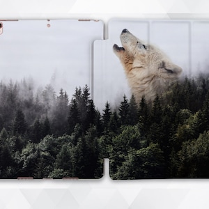 Wolf iPad Case Trees Men iPad 9.7 6th Gen 2018 Animal Nature iPad Pro ...