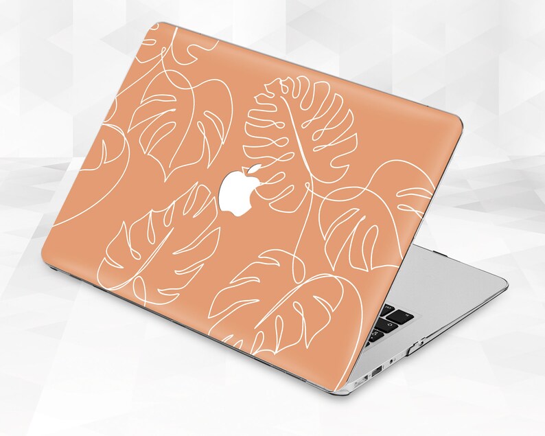 Leaves MacBook Case Peach Floral MacBook Pro 13 16 15 Air 13 2020 12 ...