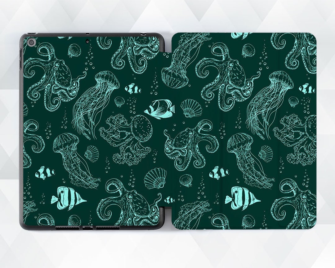 Octopus iPad Case Ocean Aesthetic iPad 10.2 Pro 11 12.9 10.5 Air 5 10.9 ...