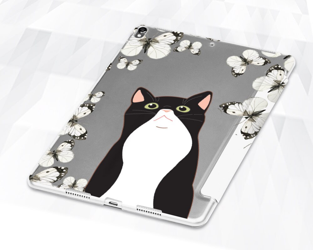 Cat iPad case Butterfly Cute iPad 9.7 6th gen 2018 Girl Kids | Etsy