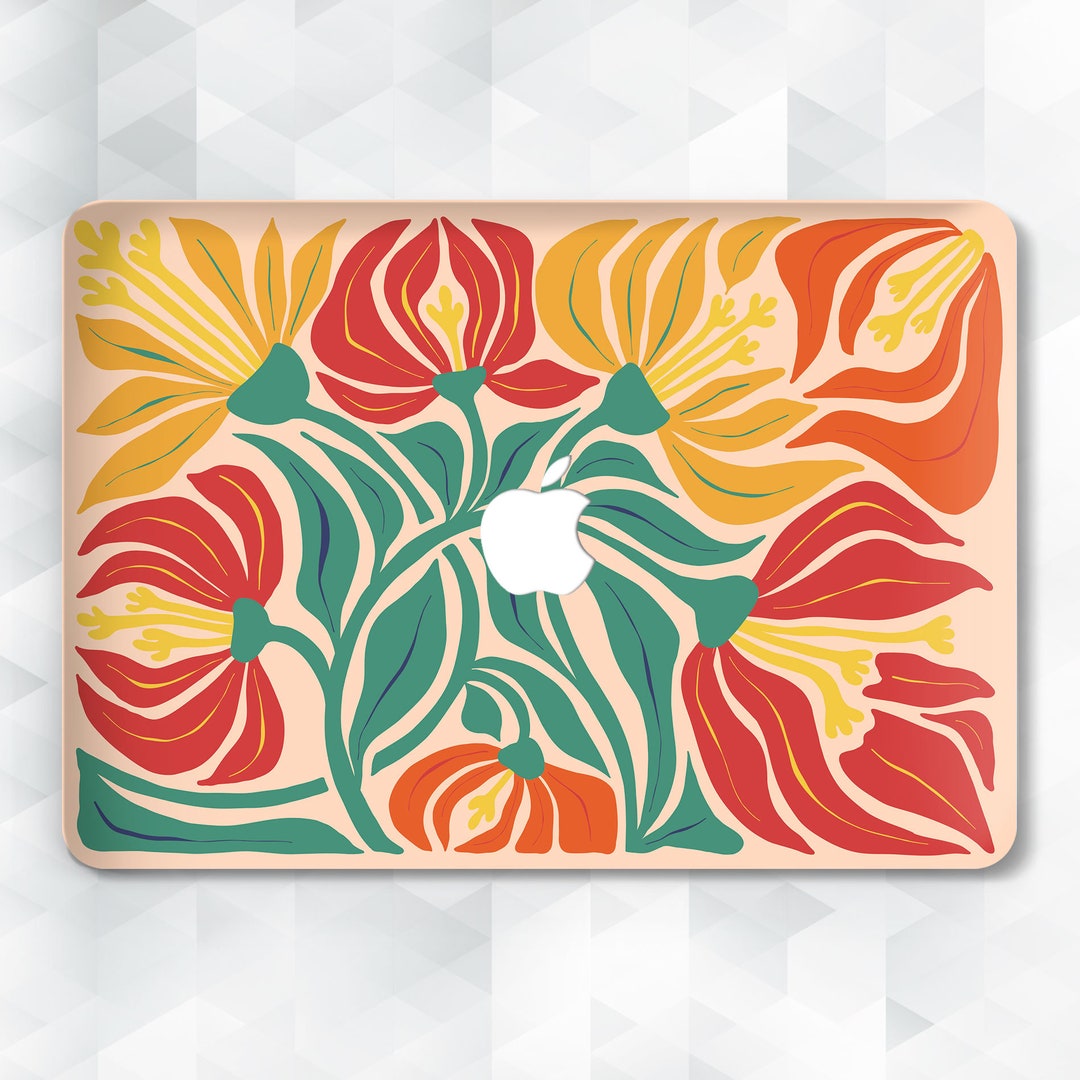Boho MacBook Case Aesthetic Floral MacBook Pro 13 14 Air 13 M2 M1 Air ...