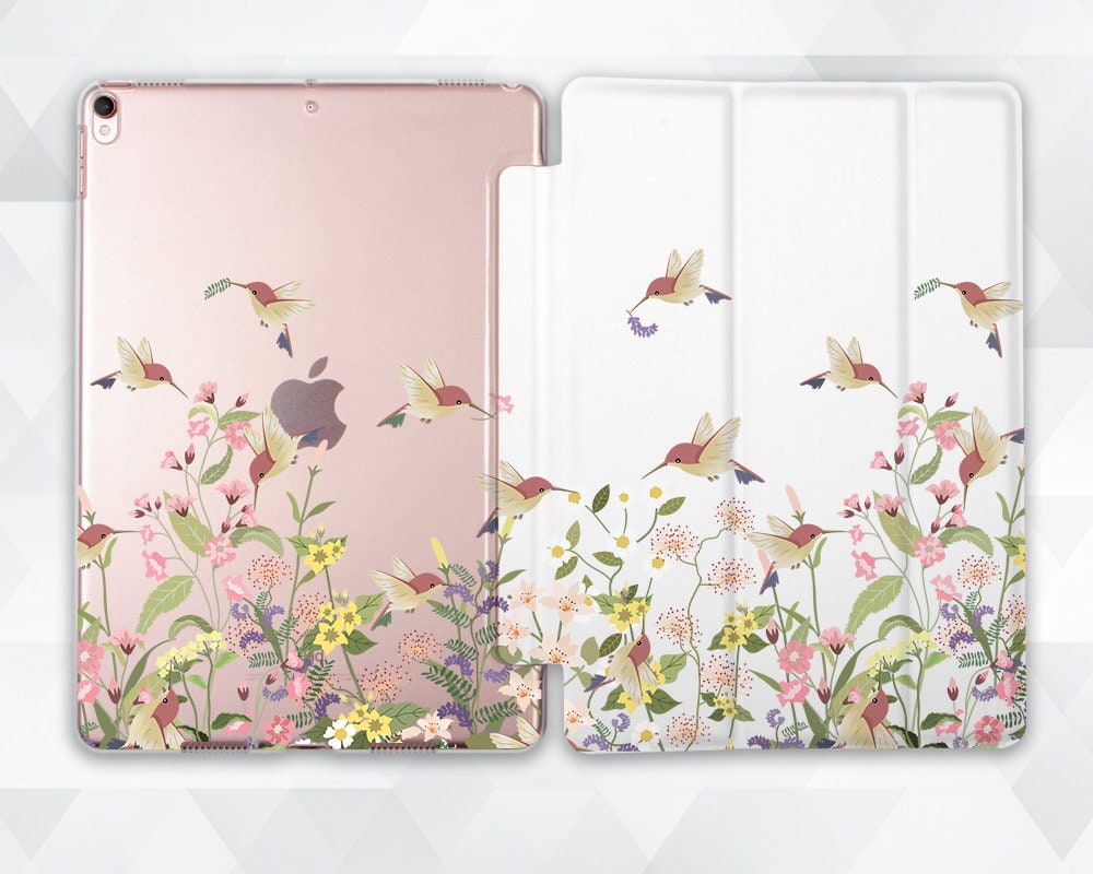 Flowers Ipad Case Cute Hummingbird Ipad 9.7 10.2 7th Girl | Etsy