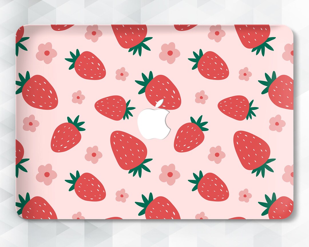 Strawberry MacBook Case Cute Pink MacBook Pro 14 13 16 Air 13 2021 12 ...