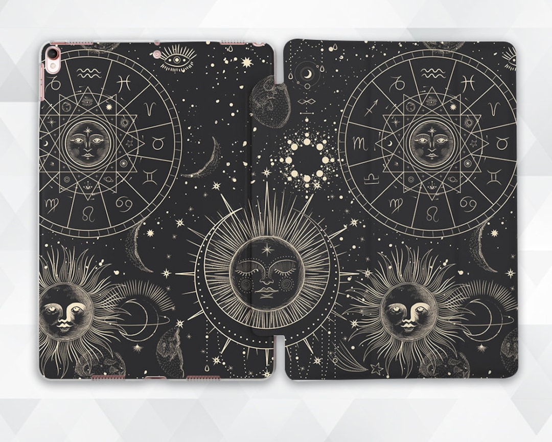 Moon iPad Case Stars Sun iPad 9.7 10.2 8th Pro 11 10.5 12.9 Air 4 3 ...