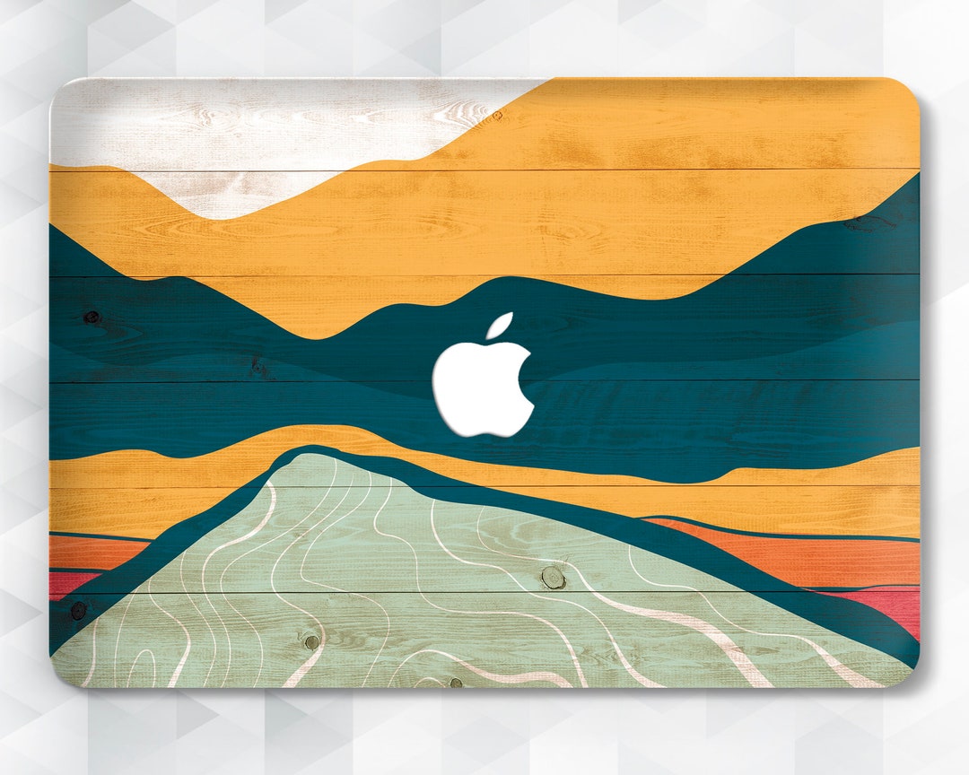 Wood MacBook Case Mountains Nature MacBook Pro 13 16 15 Inch Air 13 Men ...