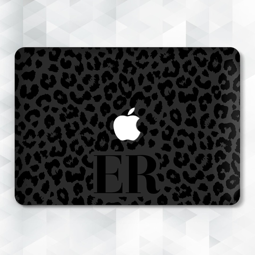 Initials MacBook Case Aesthetic Leopard MacBook Pro 13 14 Inch Air 13 ...