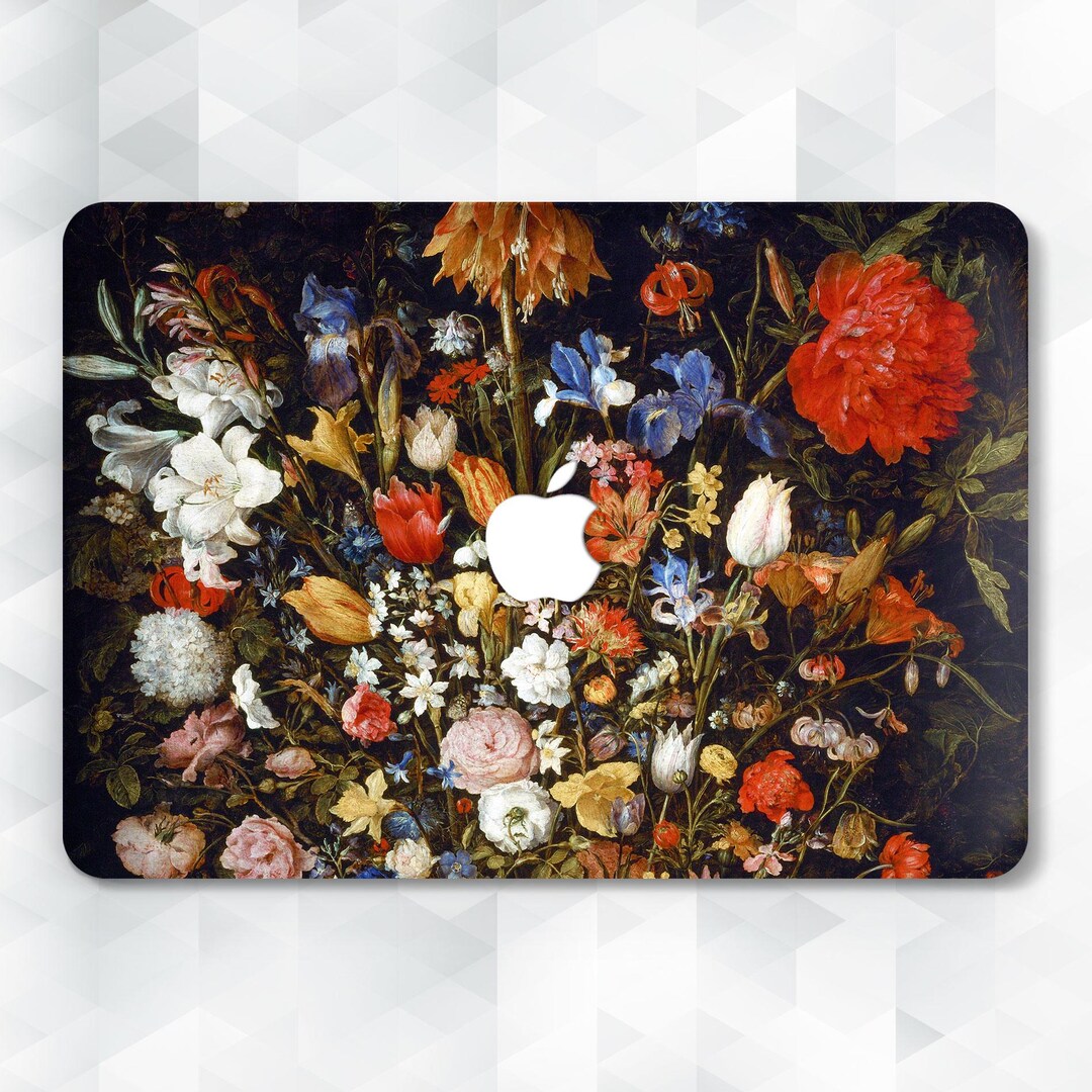 Aesthetic MacBook Case Flower Painting MacBook Pro 13 14 Inch Air 13 15 ...