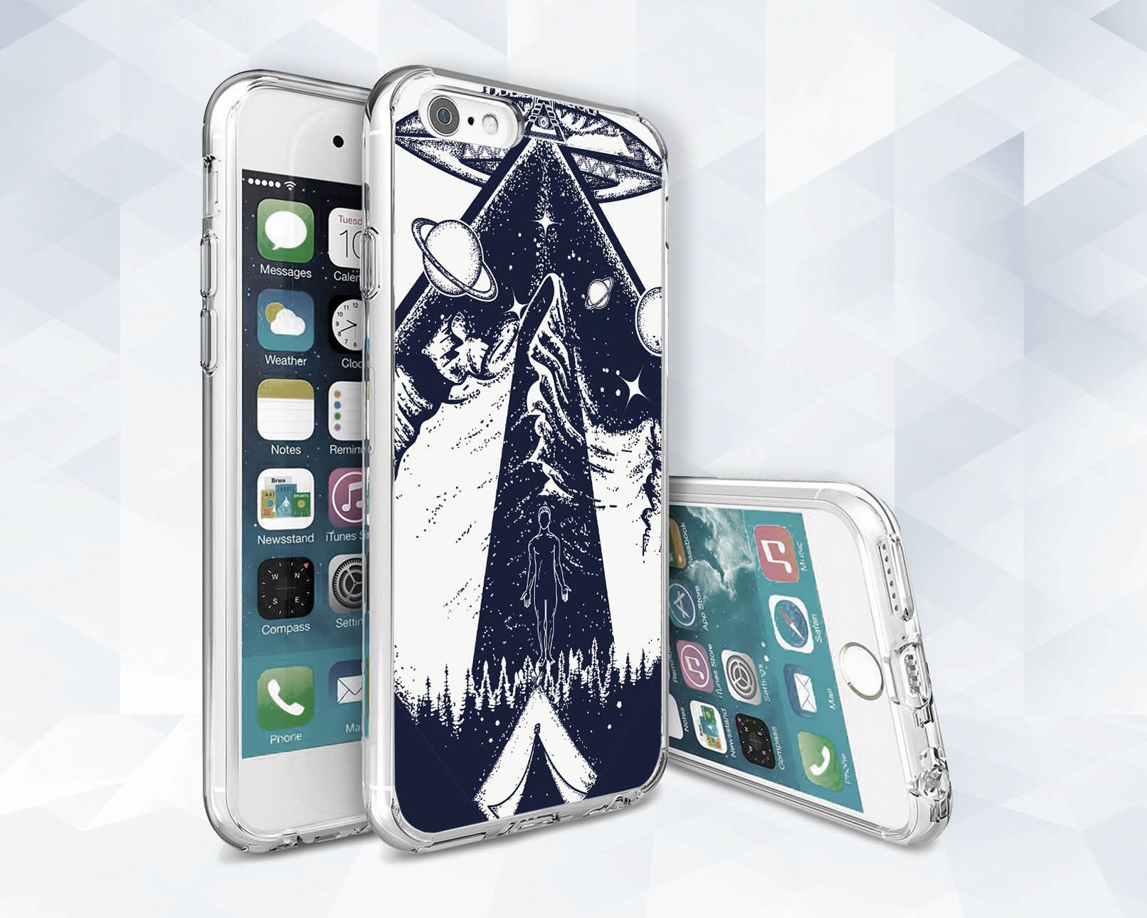 Alien iPhone case Space Men iPhone XR Xs 8 7 Nature Stars case | Etsy