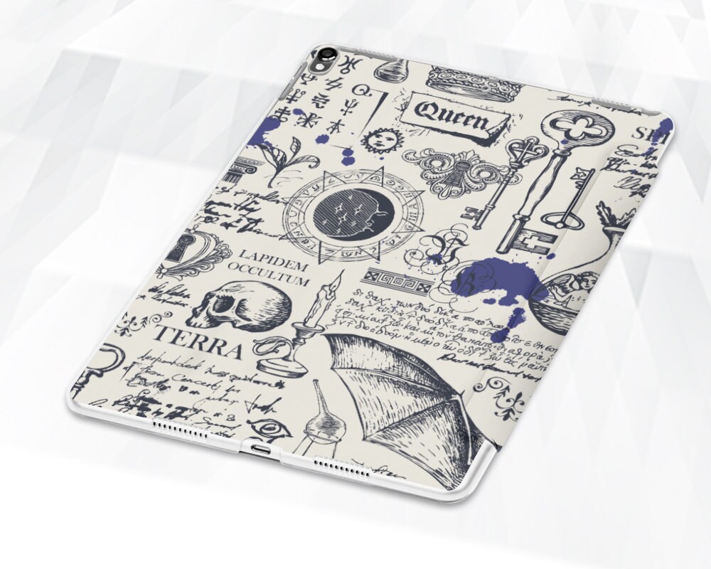 Occult iPad Case Vintage Book iPad 9.7 10.2 7th Gen Horror Goth iPad ...