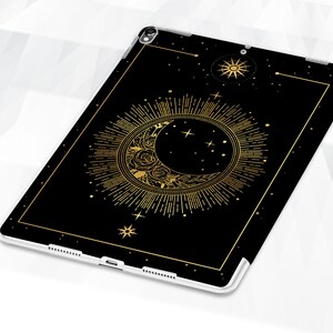 Moon iPad Case Vintage Stars iPad 9.7 10.2 7th Gold Night iPad Pro 11 ...