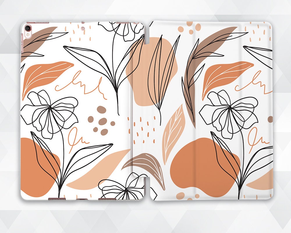 Floral Ipad Case Girls Flowers Ipad 9.7 10.2 7th Aesthetic Art | Etsy