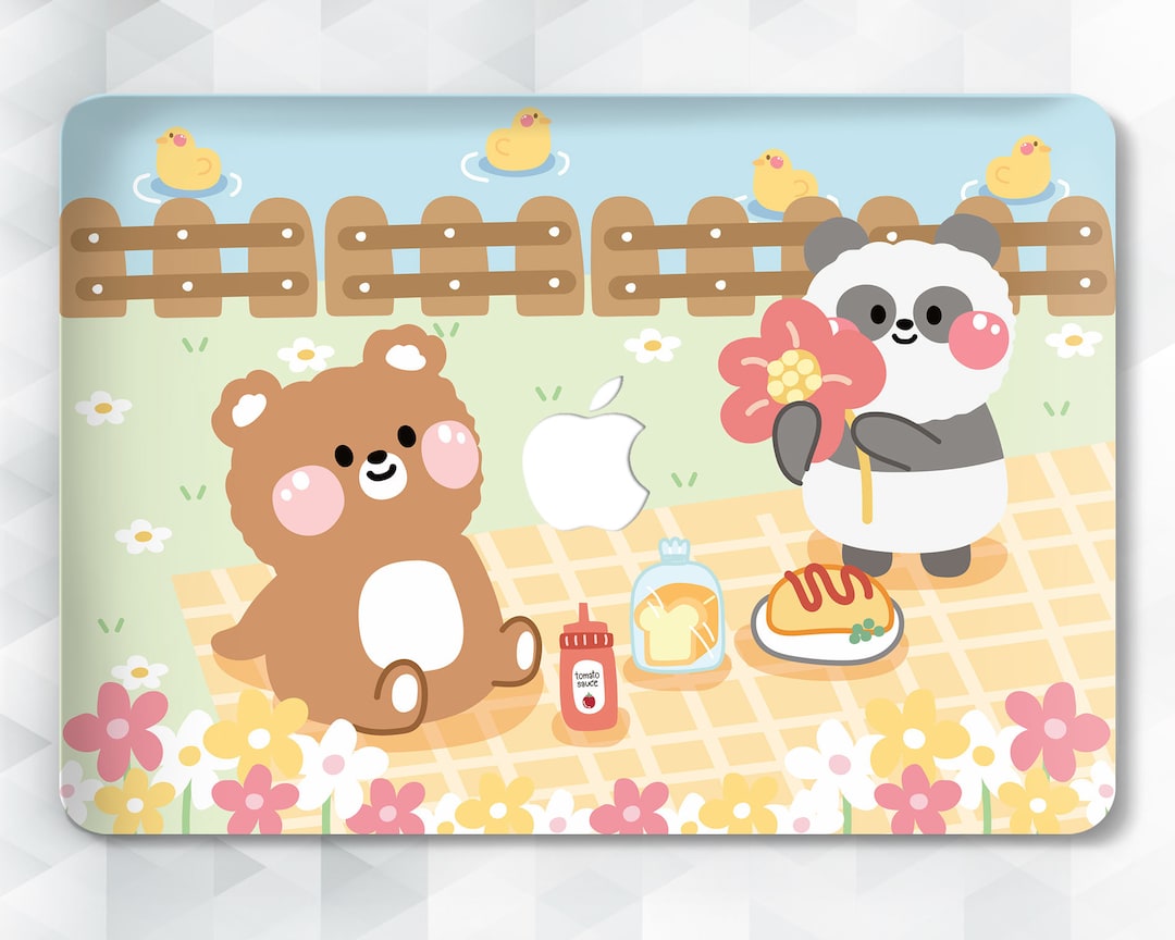 Kawaii MacBook Case Cute Bears MacBook Pro 13 14 Inch Air 13 M2 Air M1 ...