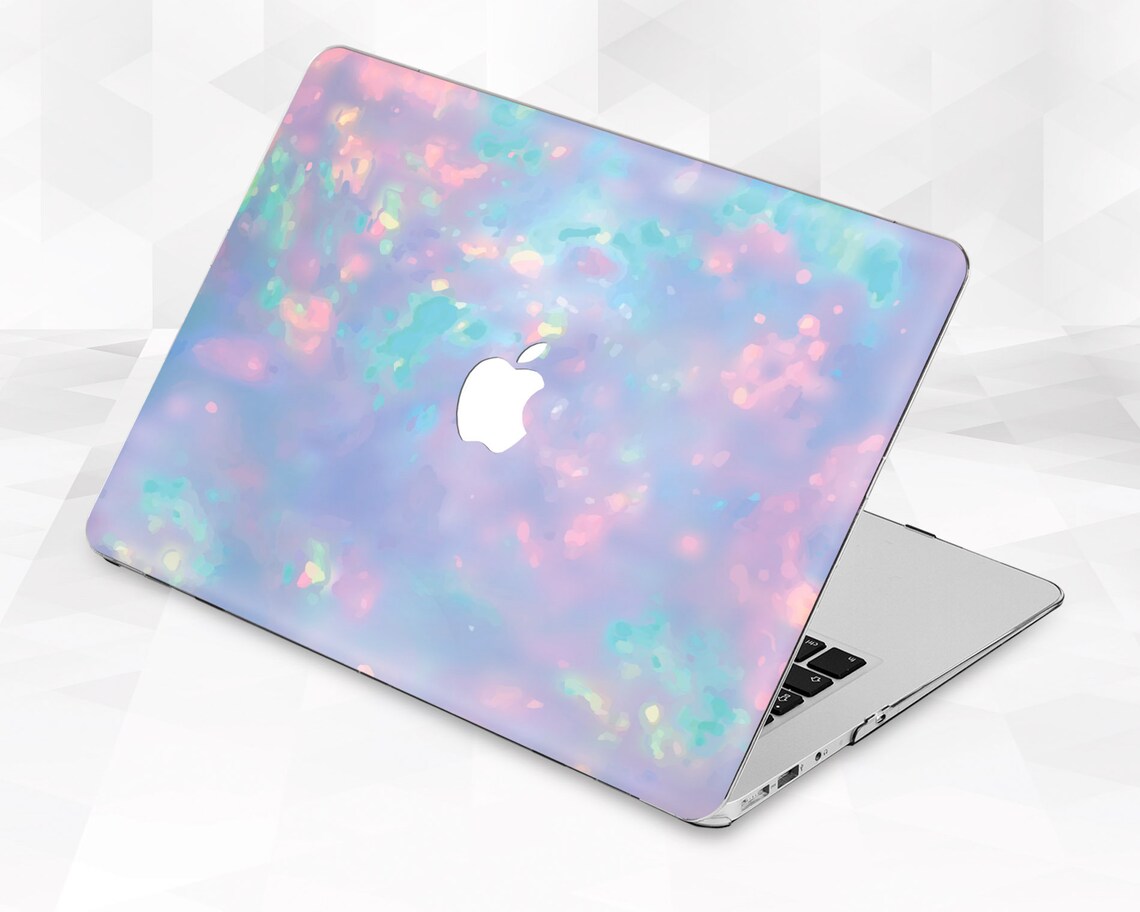 Opal Macbook Case Pink Teal Macbook Pro 13 Inch 2018 Air 13 | Etsy