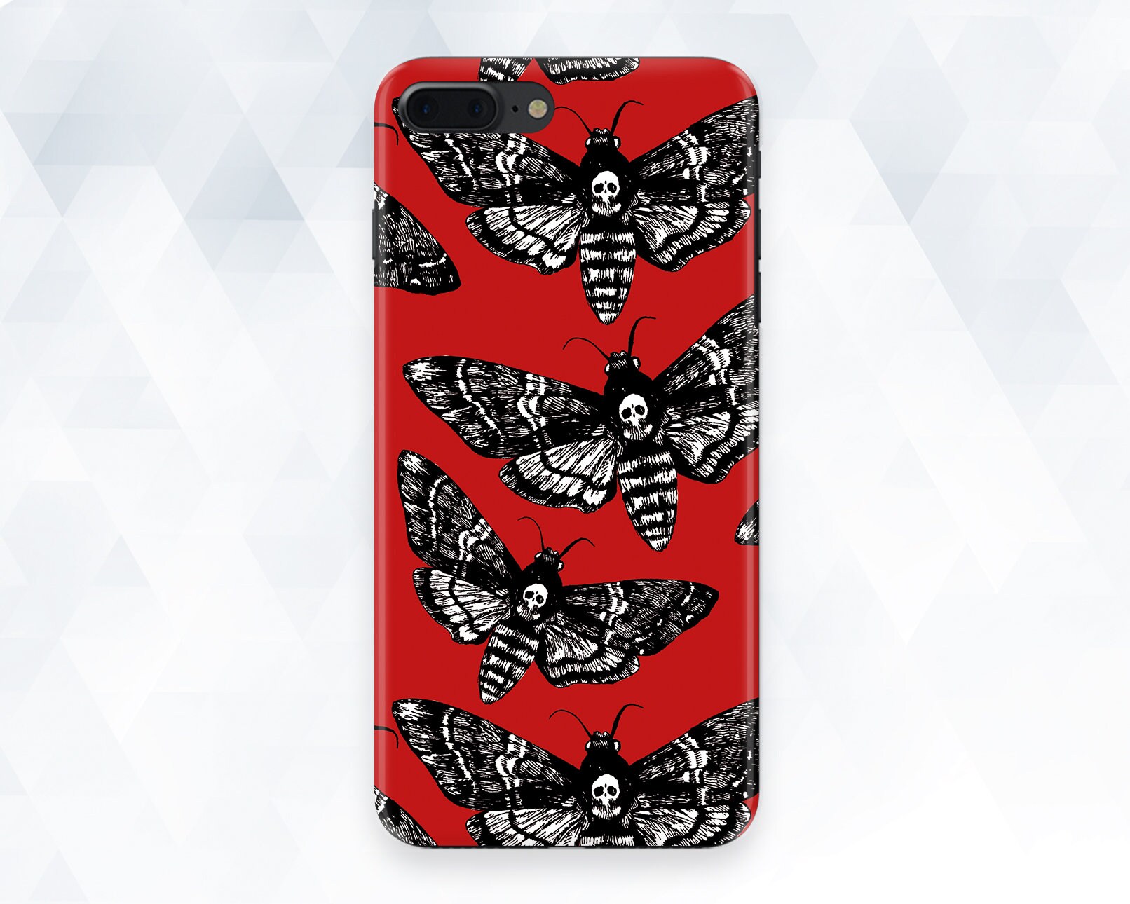 Moth Iphone Case Red Horror Iphone 11 Pro XR X 8 7 Goth Skull | Etsy