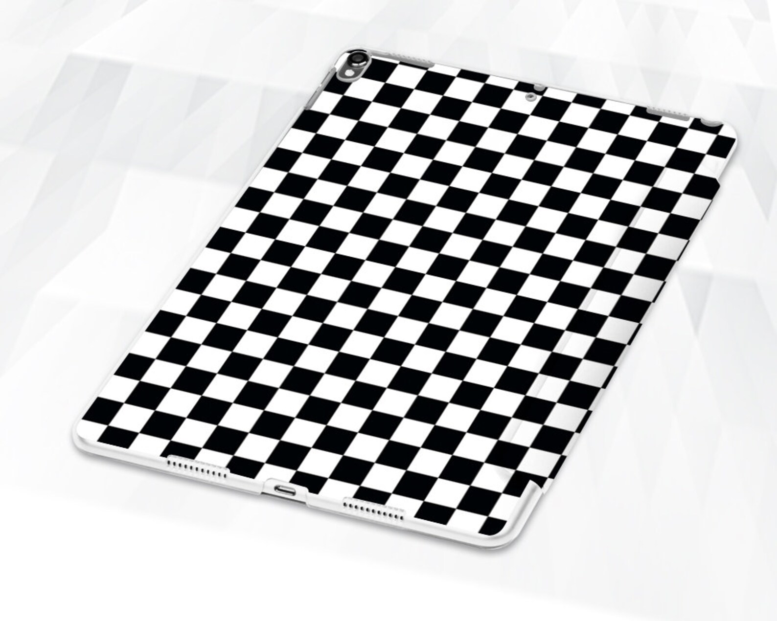 Checkered Ipad Case Black White Ipad 9.7 10.2 7th Geometric - Etsy