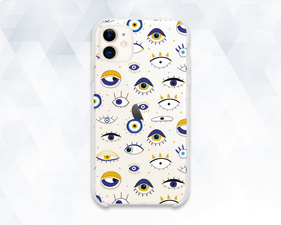 Eyes iPhone Case Yellow Blue iPhone 11 Pro Max XR X 8 7 Evil Eye Case ...