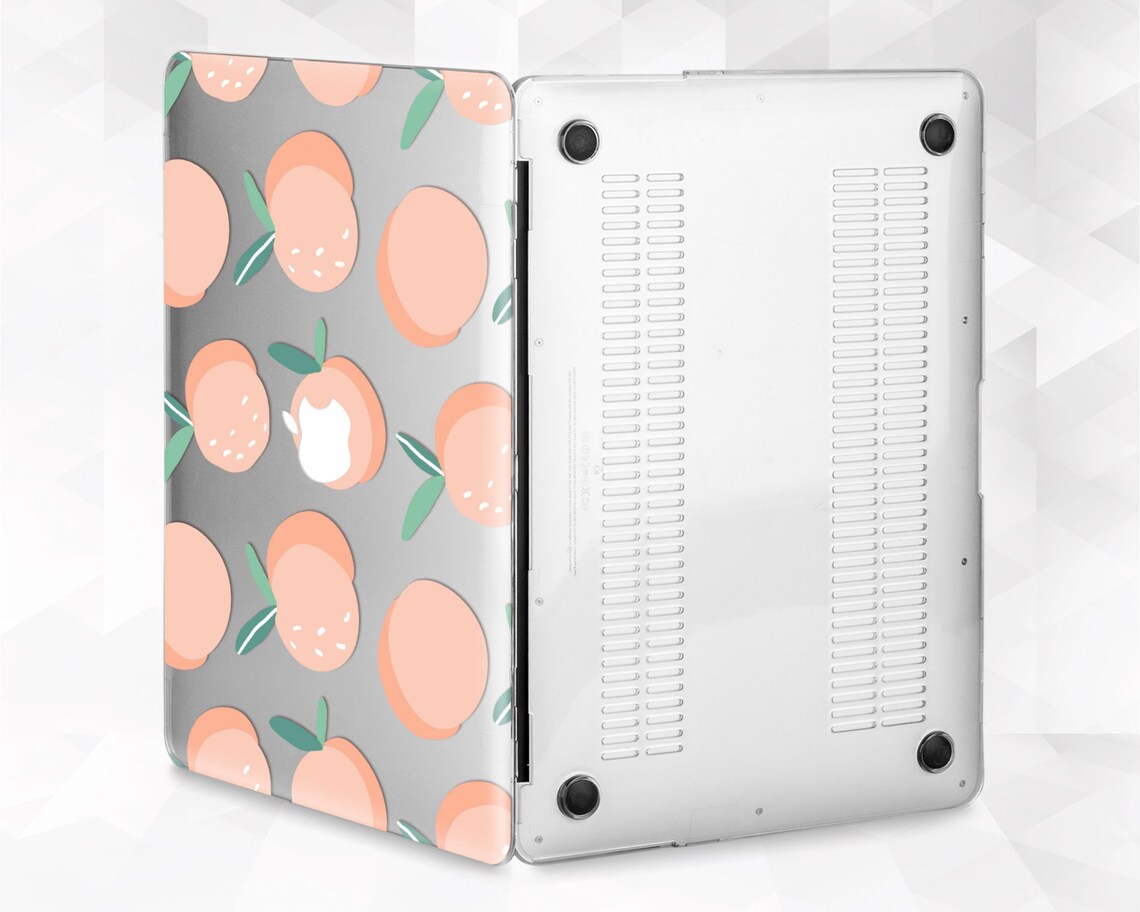 Peach Macbook Case Cute Girl Macbook Pro 13 Inch 2018 Air 13 | Etsy
