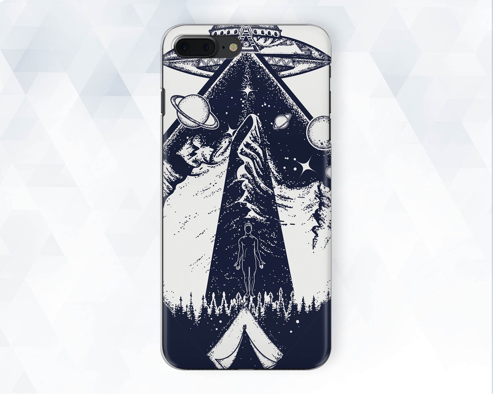 Alien iPhone case Space Men iPhone XR Xs 8 7 Nature Stars case | Etsy